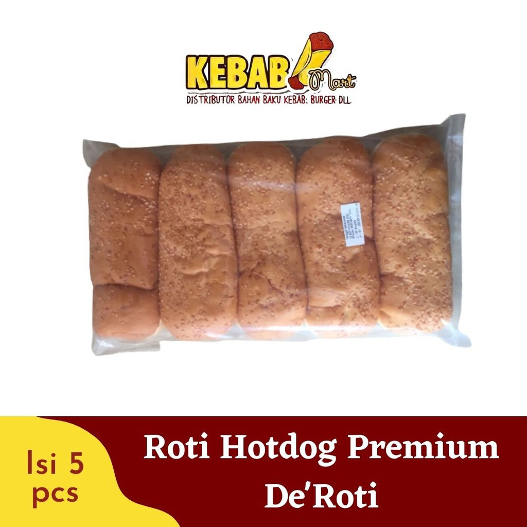 Jual Roti Hotdog Premium Roti Hot beef DE ROTI ISI 5 PCS | Shopee Indonesia