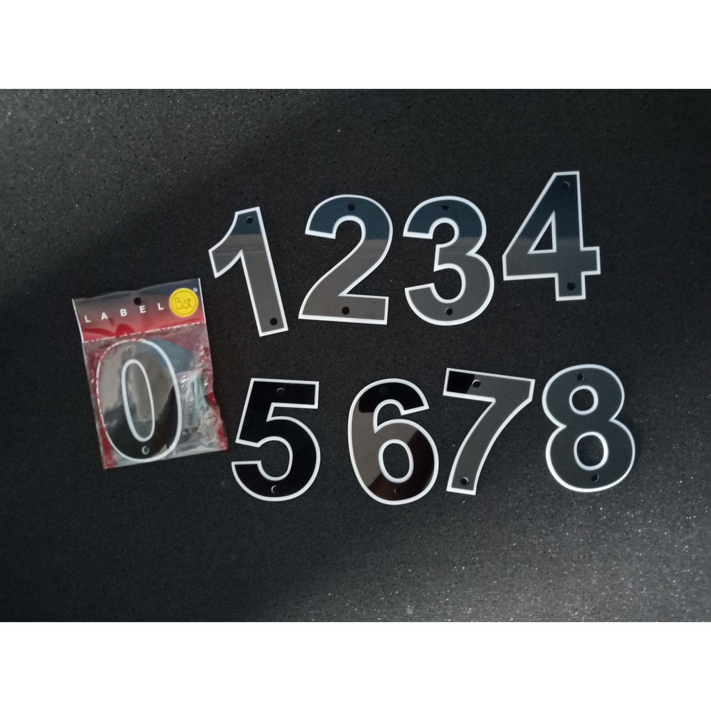 Jual Label Akrilik Angka Tempel Dinding Nomor Rumah | Shopee Indonesia