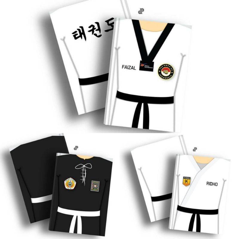 Jual Notebook Custom Nama Taekwondo Karate Pencak Silat Bela Diri ...