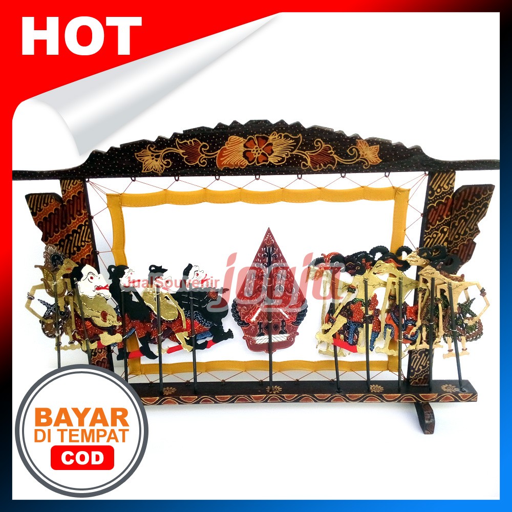 Jual Miniatur Pagelaran Wayang Kulit Halus - Kayu Batik | Shopee Indonesia