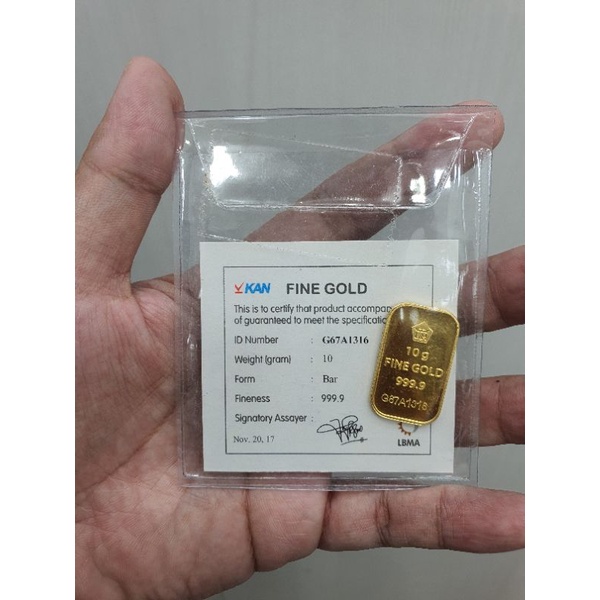 Jual Logam Mulia Emas Antam 10 gram Press Certieye / Retro Portrait ...