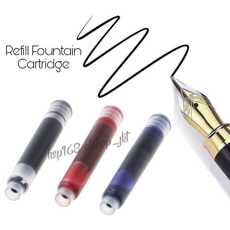 Jual Refill Pen Fountain {Refill Cartidge} Standart Ink | Isi Ulang ...