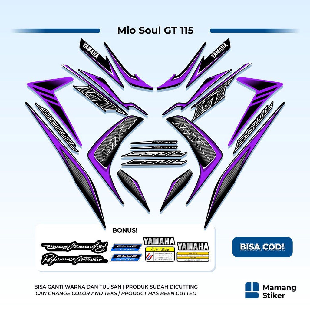 Jual Striping Mio Soul GT 115 Full Body Variasi (4) Original Yamaha ...