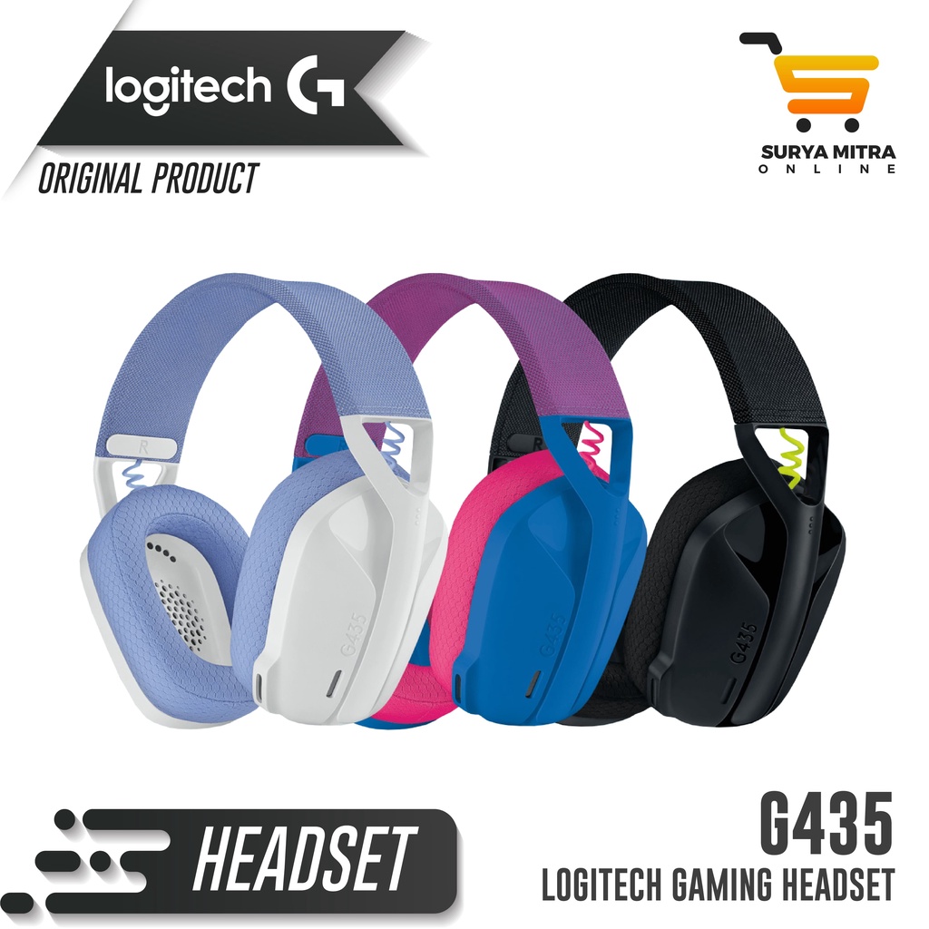 Jual Logitech G435 Headset Gaming Bluetooth Wireless Ultra-light ...