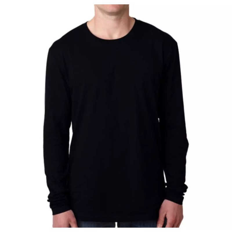 Jual Kaos Polos Hitam Kaos Polos Lengan Panjang Baju Polos Pria Wanita Shopee Indonesia