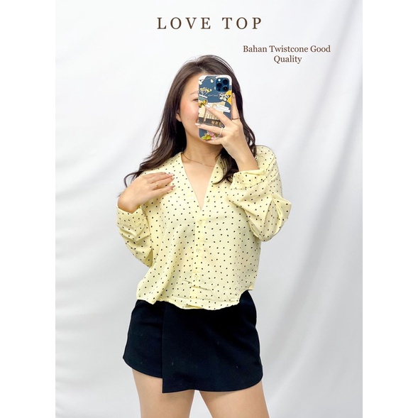 Jual 81 Love Top kuning | Shopee Indonesia