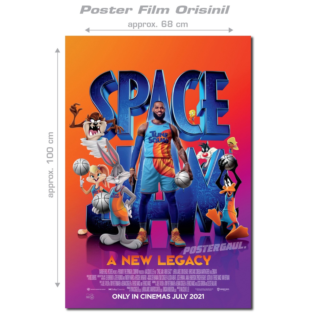 Jual Poster Film SPACE JAM : A NEW LEVEL - original Indonesian one ...