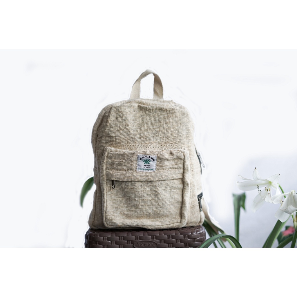 Jual MINI BACKPACK PURE HEMP - NATURAL HIMALAYAN | Shopee Indonesia