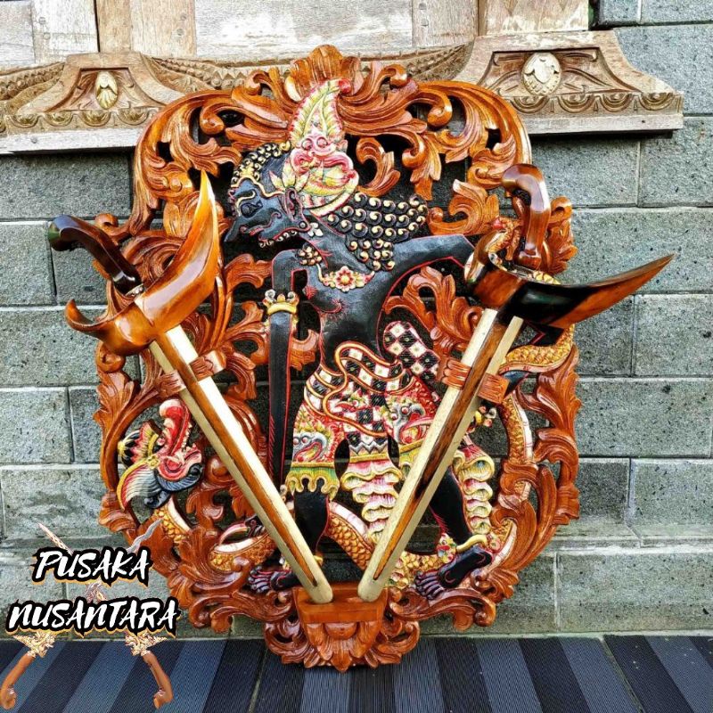 Jual Blawong Keris Tempel Isi Dua Model Wayang Bima Werkudara Garap ...