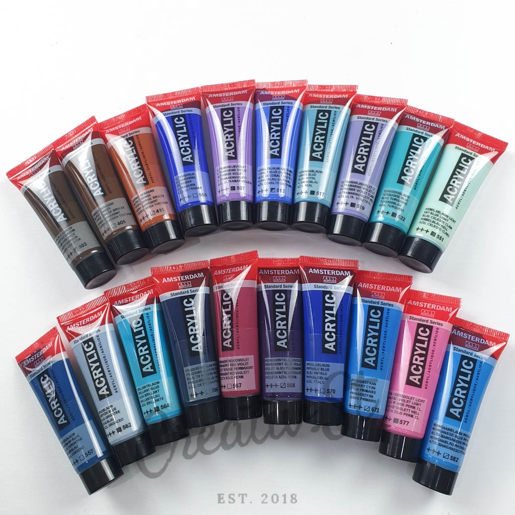 Jual Amsterdam Cat Acrylic Paint 20 Ml Cat Akrilik Lukis 20 Ml Part 3 ...