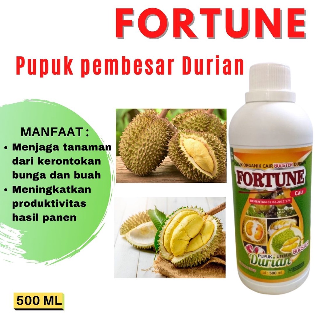 Jual Pupuk Durian Masa Pertumbuhan Booster Durian Cair 500 ml Pupuk Durian Cepat Berbuah ...