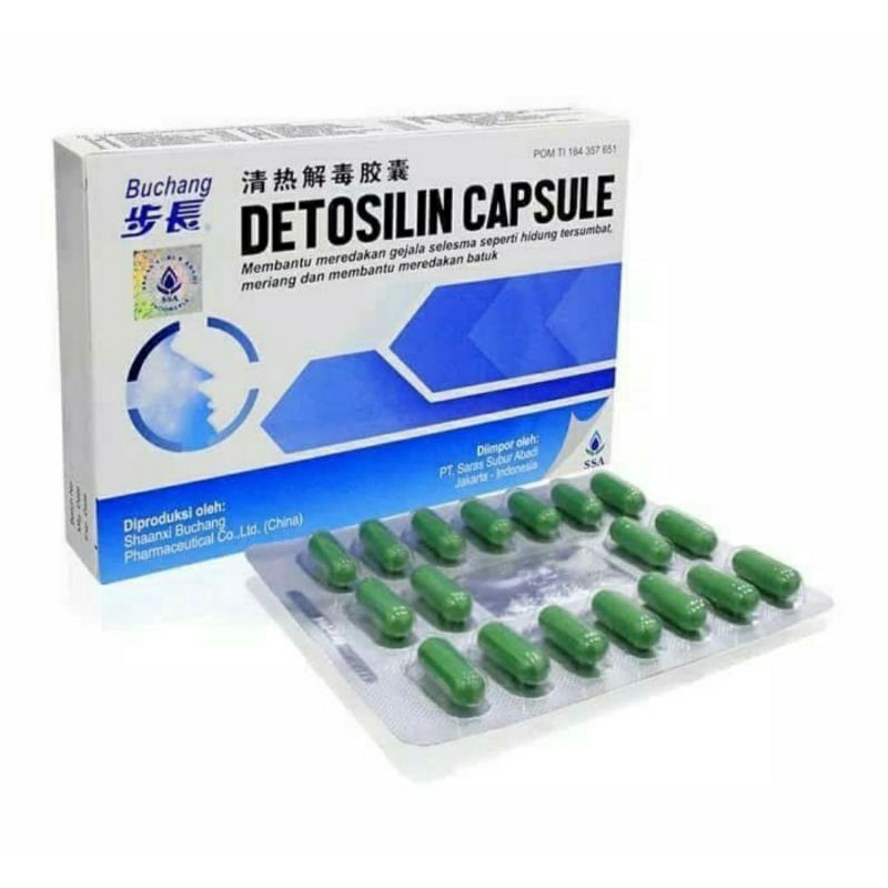 Jual BUCHANG DETOSILIN CAPSULE - Obat Batuk, Flu, Meriang | Shopee ...