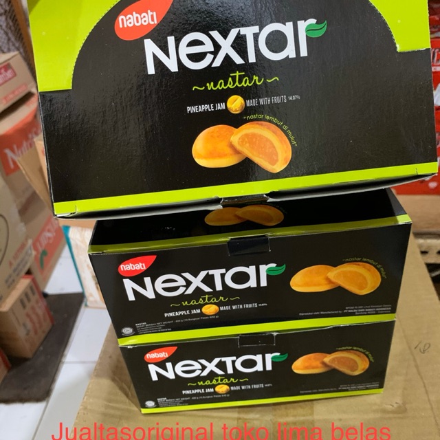 Jual Nabati Nextar Nanas Pineapple Box isi 10 pcs | Shopee Indonesia