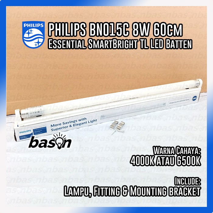 Jual PHILIPS BN015C 8W 1 x TLED 60cm - LED Tube Batten - KHUSUS OJOL | Shopee Indonesia