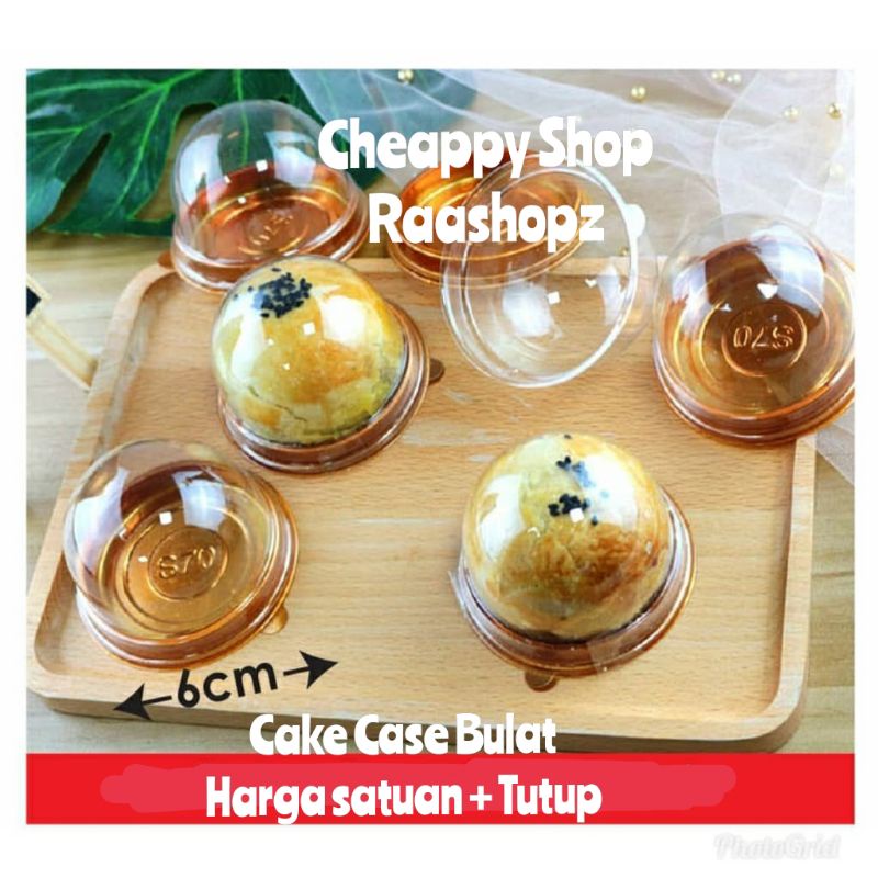 Jual Mooncake Case Bulat Tray mika Bulat Mika Mooncake Mika Kue Bulan Dome Gold Case Taro Bulat ...