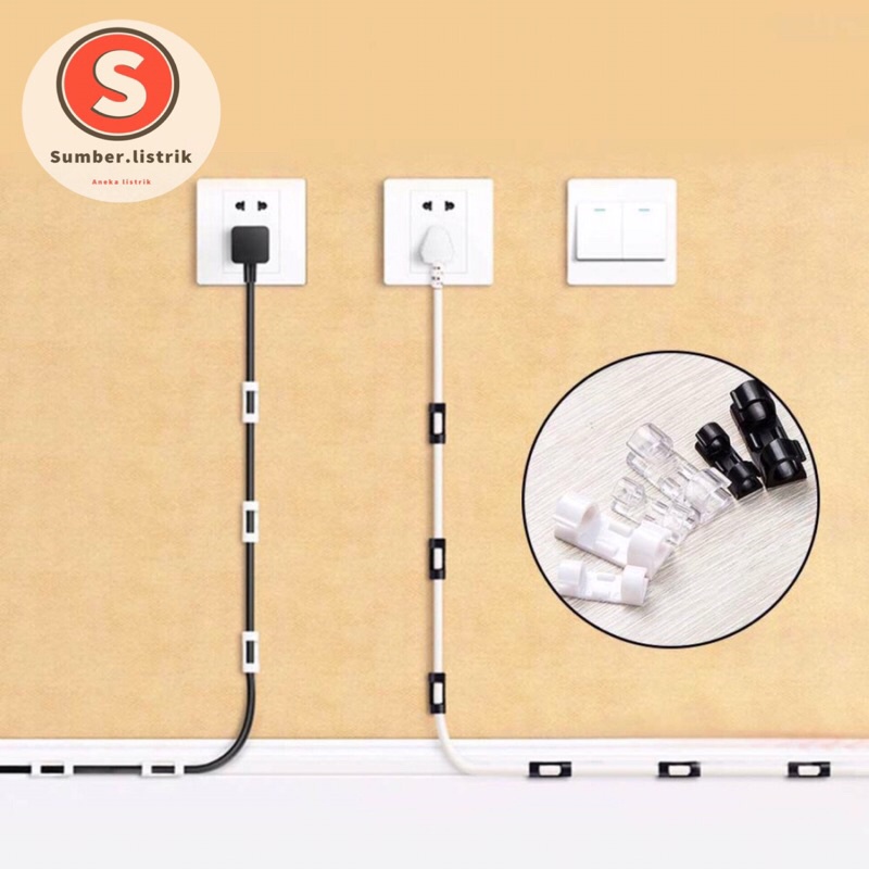 Jual KLIP KABEL LED STRIP SELANG DAN NEON FLEX / KLIP KABEL ORGANIZER ...