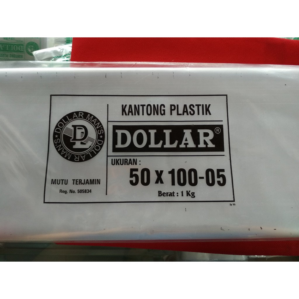 Jual Kantong Plastik Bening ukuran besar 50x100-05 / Cap Dollar 50x100 ...