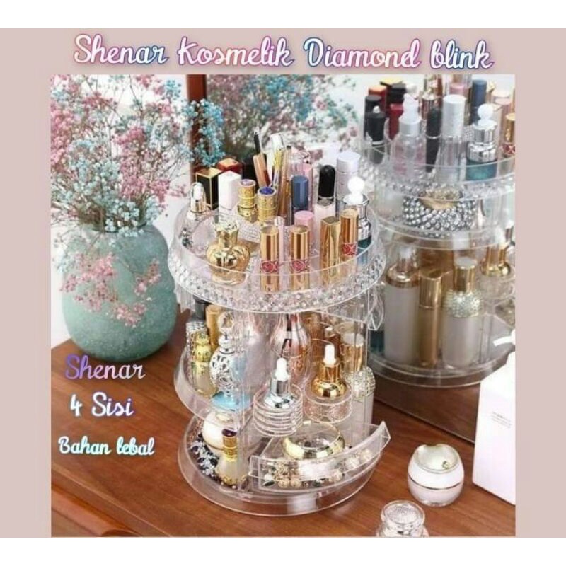 Jual Rak Kosmetik Putar by Shenar | Shopee Indonesia
