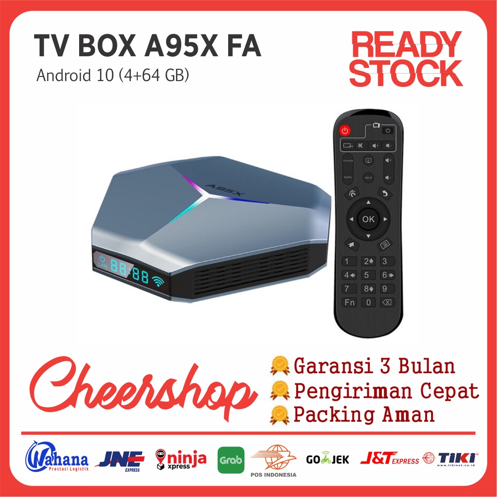 Jual A95X F4 TV Box 8K Android 10 Amlogic S905X4 4+64GB not Xiaomi Mi ...
