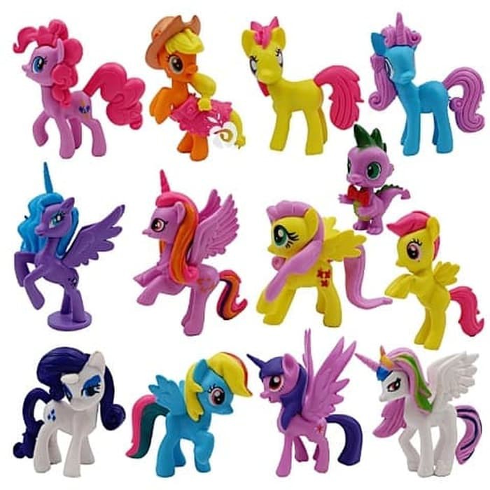 Jual My Little Pony topper kue cake figure Set 13 Mainan Toppers Kuda ...