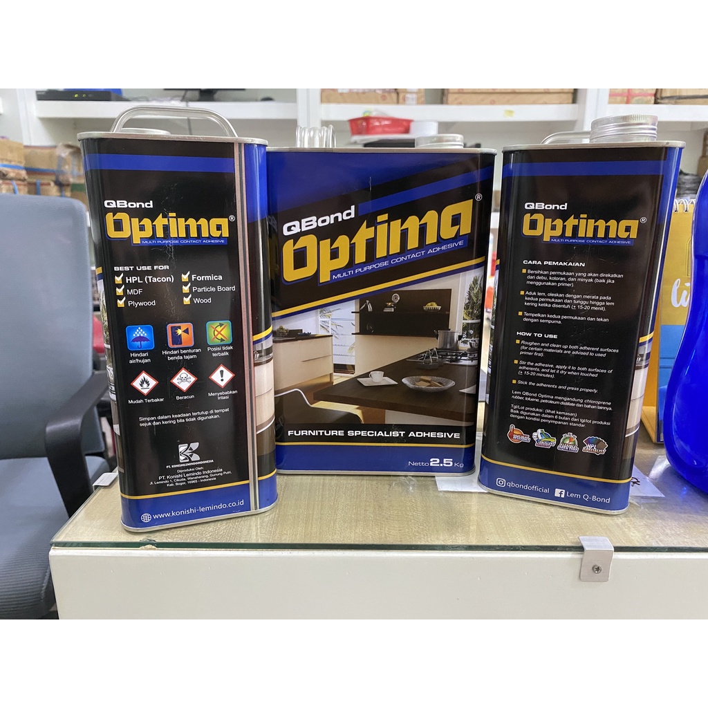Jual LEM QBOND OPTIMA LEM KUNING 2,5kg LEM HPL LEM AIBON LEM FOX ...