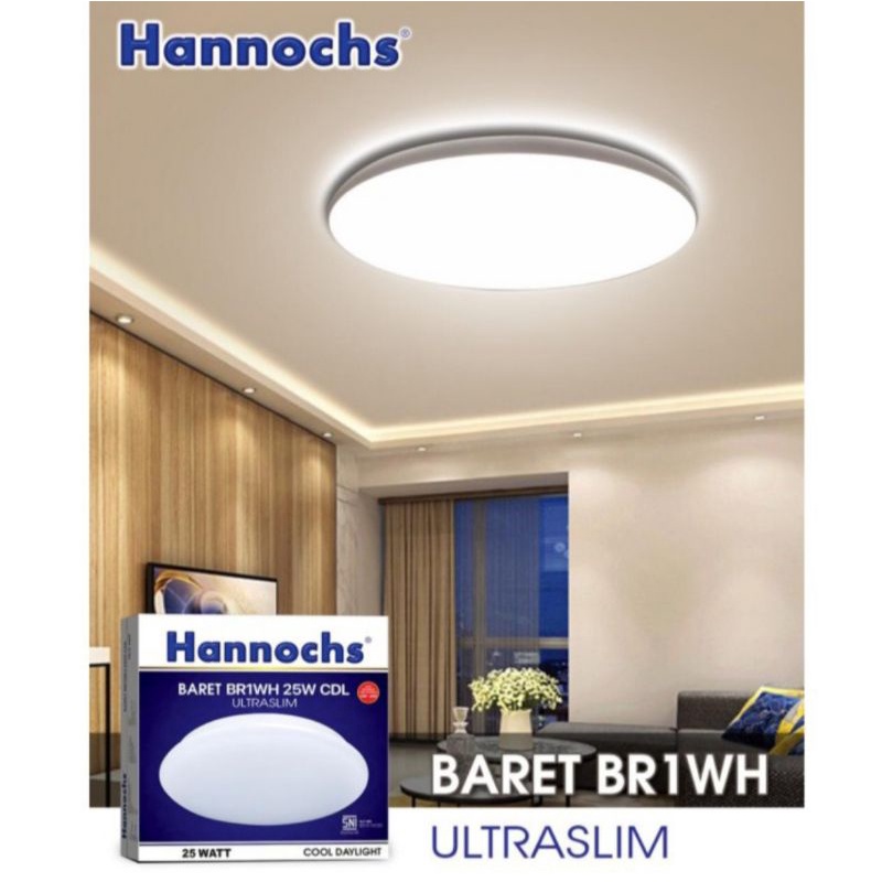 Jual HANNOCHS LAMPU BARET LED CEILING LAMP 25W TEMPEL PLAFON GARANSI 1 ...
