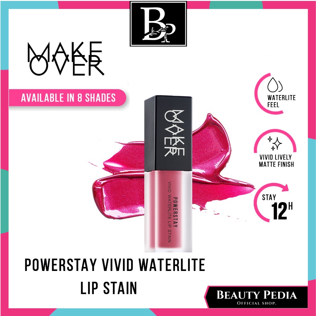 Jual Beauty Pedia Make Over Powerstay Vivid Waterlite Lip Stain ...