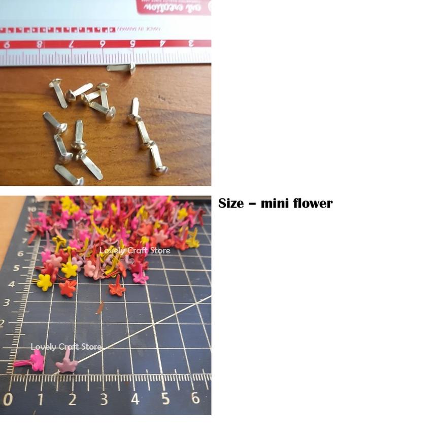 Jual Model Terbaru 50pcs/set Mini Brads Paper Fastener Split Pins ...