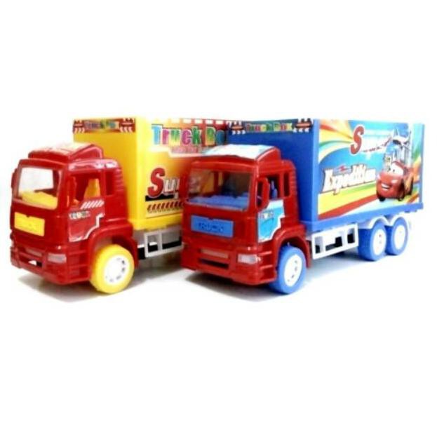 Jual Mainan Truk Box Muatan - Truk Kontainer Sponsor Balap | Shopee ...