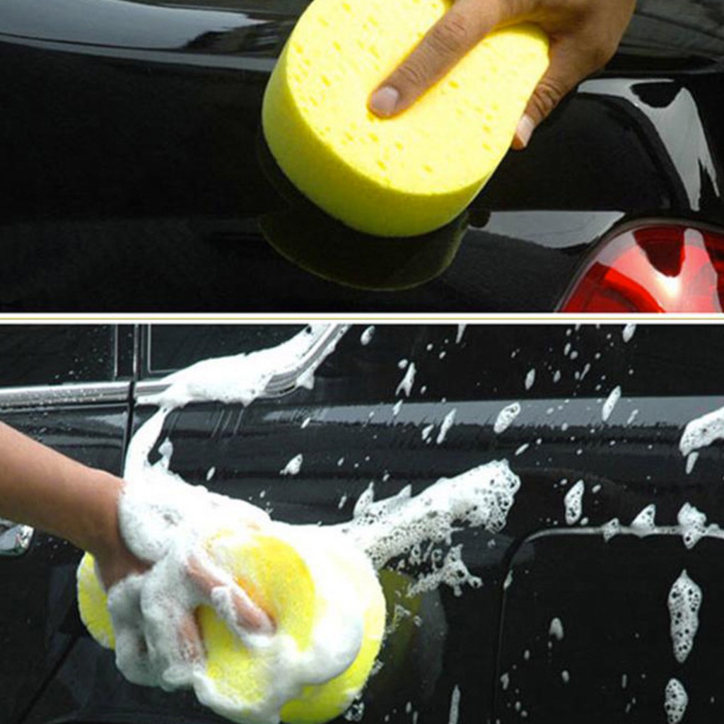 Jual FLARESTAR Sponge Busa Cuci Mobil Motor Piring Kuning 8 Busa Foam ...