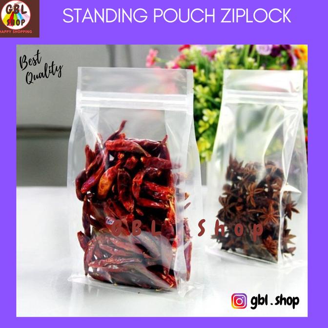 Jual Plastik Ziplock segi 8 Kemasan Makanan 16x26 Standing Pouch ...