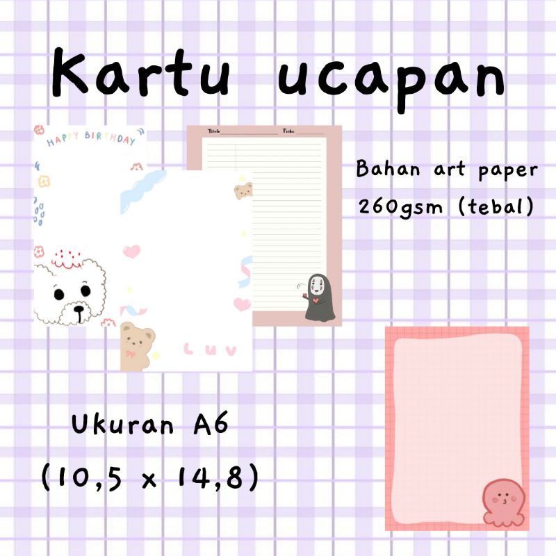 Jual KARTU UCAPAN | NOTE PAPER | GOOD QUALITY | Shopee Indonesia