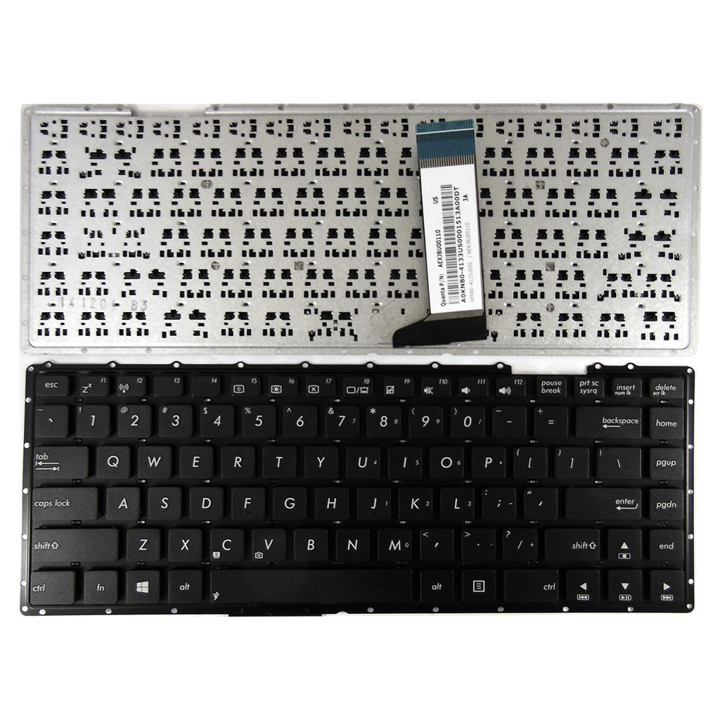 Jual Keyboard Asus X451 X451C X451M X455LD X452E Socket Pendek - Black ...