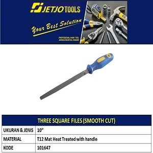 Jual Kikir JETJO TOOLS - 101647 / Three Square Files (Smooth Cut) 10" LAKONI PRO | Shopee Indonesia