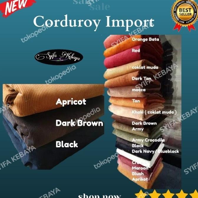 Jual Kain Corduroy. Bahan Corduroy Import. Codoray Kodoray Korduroi ...