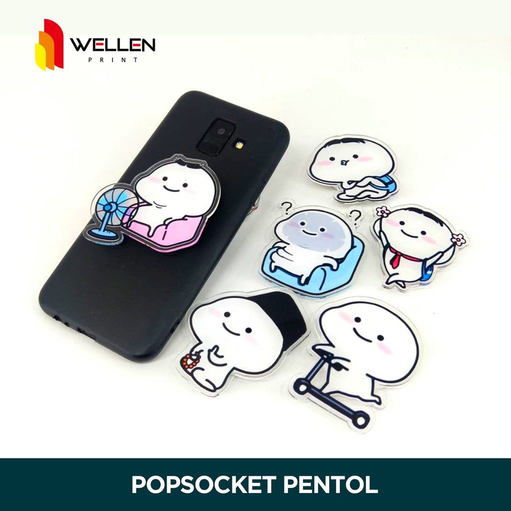 Jual WELLEN PRINT - Pop Socket Socket Stand HP Grip Phone Pops HP 3D ...