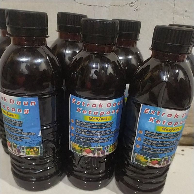 Jual Extract Air Daun Ketapang catappa extract 330ml obat ikan cupang ...