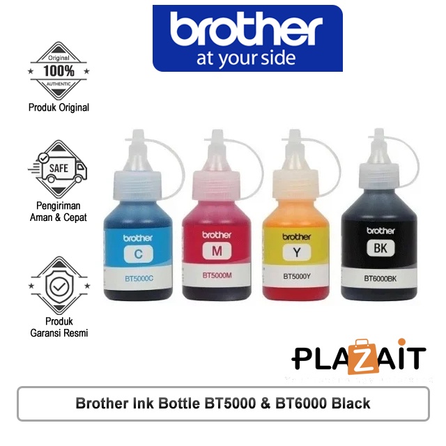 Jual Brother Ink Botlle BT-6000 Black & BT-5000 - Cyan - Magenta ...