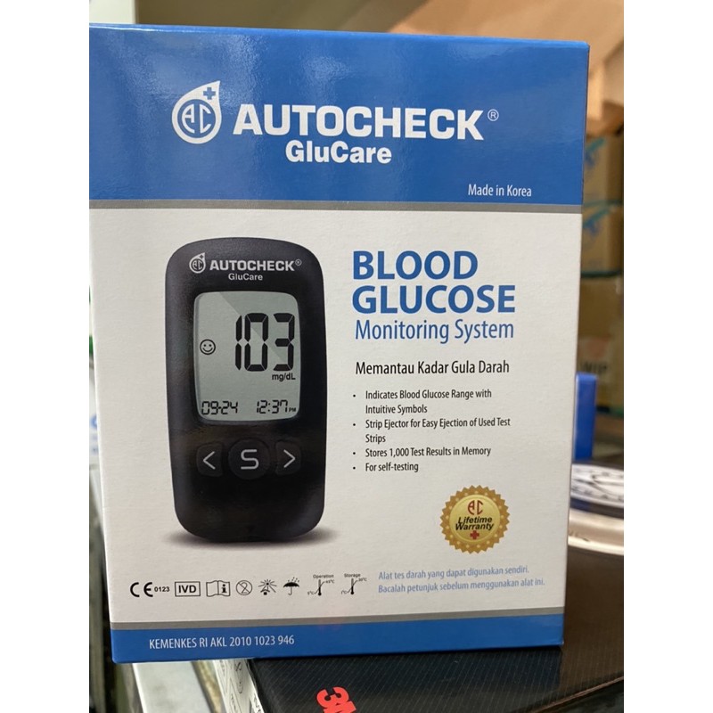 Jual Alat Autocheck Glucare/Alat autocheck khusus gula/Alat test gul ...