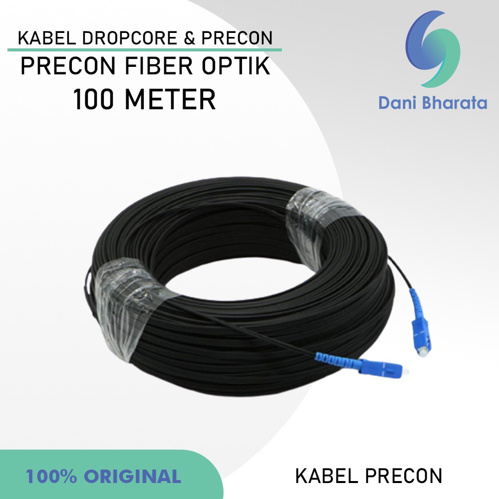Jual Kabel Precon Dropcore 1 Core Fiber Optik 100 Meter Kabel ftth dropcore 1 core precon 1 core ...