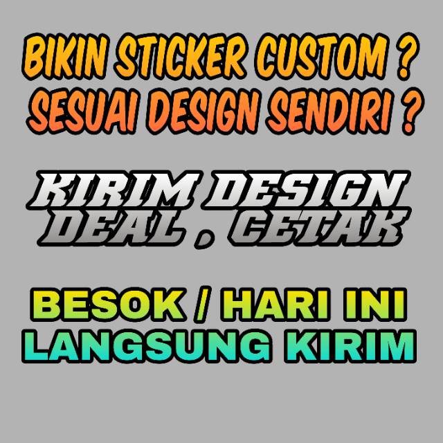 Jual Custom Cutting Sticker - Bikin stiker custom suka suka murah ...