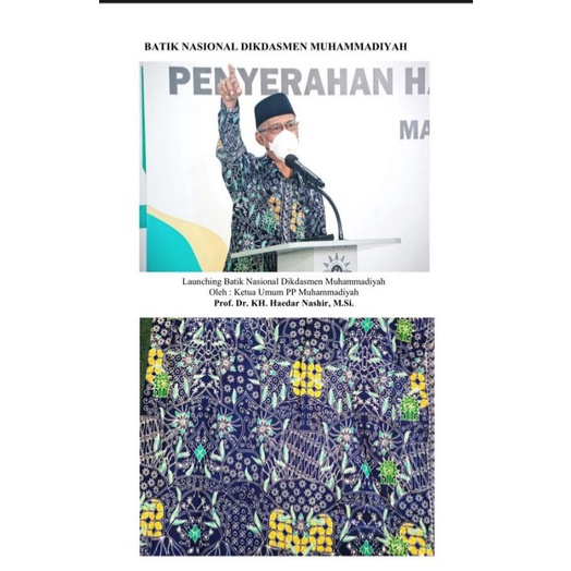 Jual kain batik Nasional Dikdasmen Muhammadiyah | Shopee Indonesia