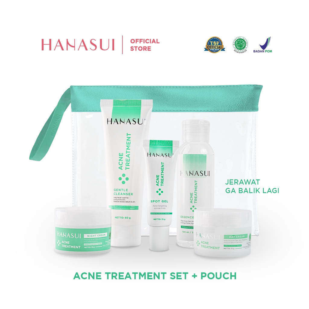 Jual Rangkaian Hanasui Acne Treatment Series | Shopee Indonesia