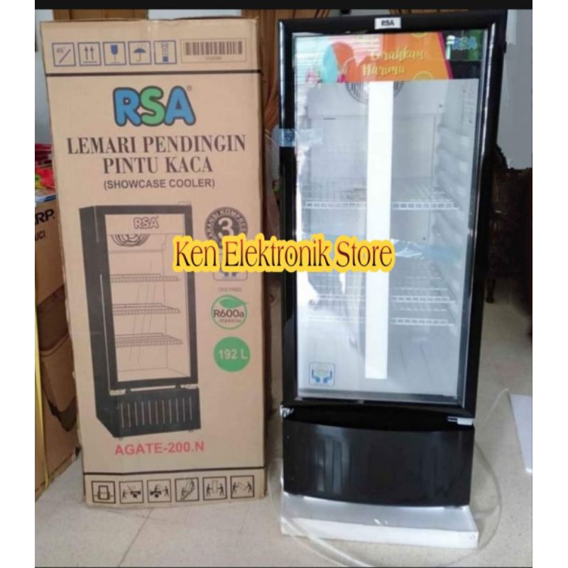 Jual SHOWCASE RSA AGATE 200 3 RAK DISPLAY COOLER KULKAS BY GEA LOW WATT ...
