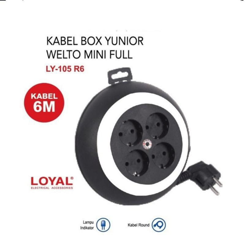 Jual Kabel Rol Yunior 6m full stopkontak 6 meter terminal Roll ...