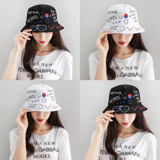 Jual COD (1 KG 21 PCS) TOPI BUCKET HAT, TOPI BUKET, TOPI BADASS SABLON ...