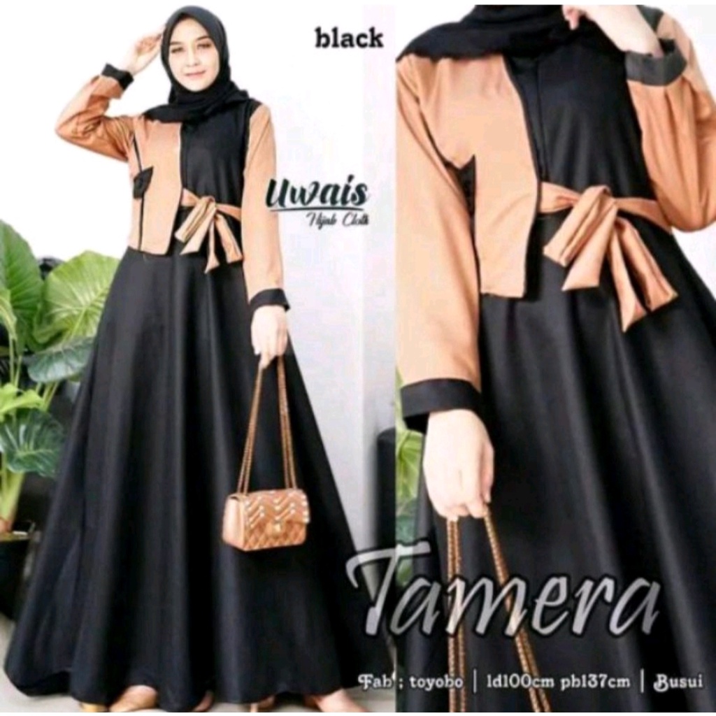 Jual tamera dress [COD] bayar di tempat//size S,M,L,XL//gamis wanita//gamis muslimah//gamis ...