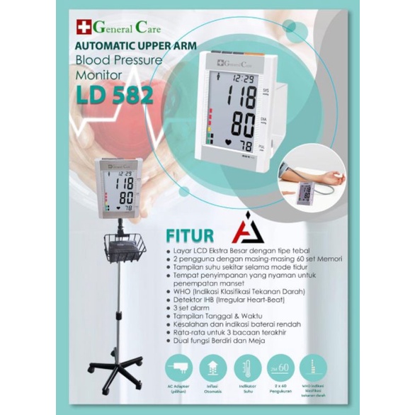 Jual Tensimeter Digital Stand General Care / Tensi Digital Berdiri ...