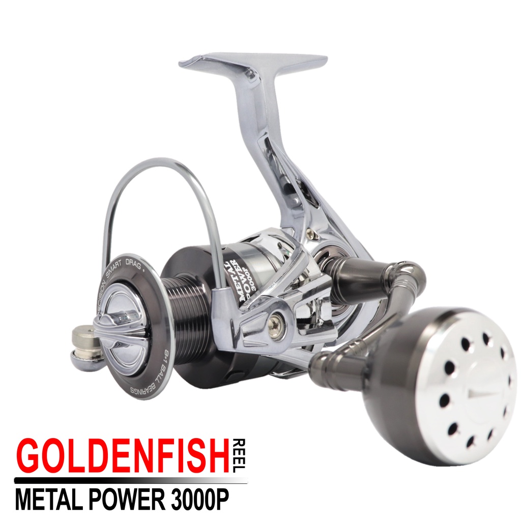 Jual REEL POWER HANDLE GOLDENFISH METAL POWER 8+1B.BEARING( BODY METAL ...