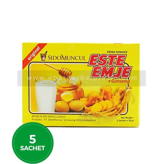 Jual Produk Terbaik] Sido Muncul Stmj Este Emje Original 5 Sachet ...